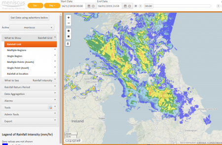 MAP Rain - updated imagery for rainfall map - Meniscus